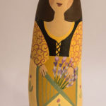 Le Santon la provençale dans la crèche originale de la Vie en Douce.